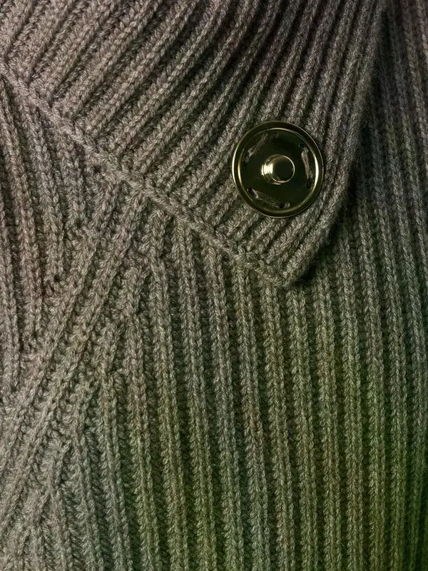 JW Anderson Ribbed Wool & Cashmere Blend Jumper - Neutrals