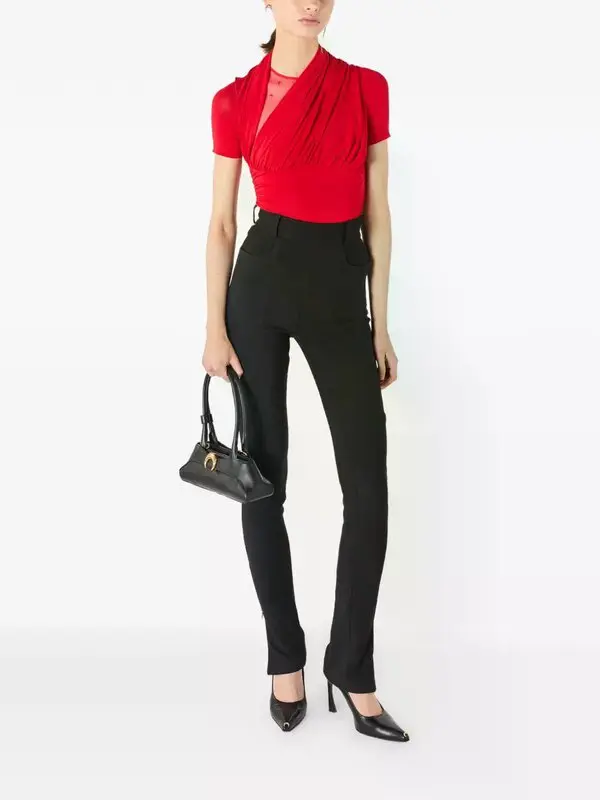MARINE SERRE Moon Ruched Top