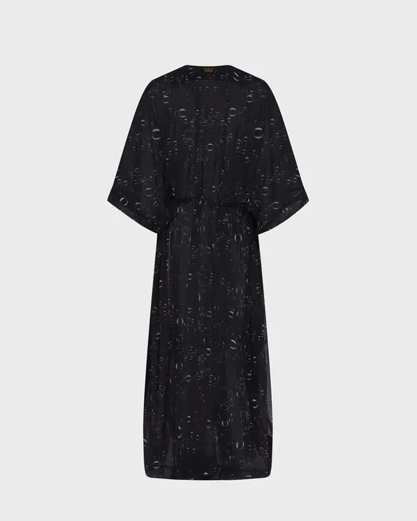 Vilebrequin Long Crêpe Georgette Kaftan "bubble 3d" Louane