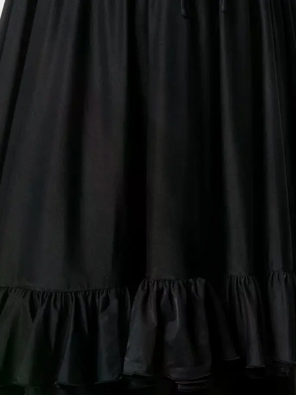 Balenciaga V-neck Ruffle Hem Top