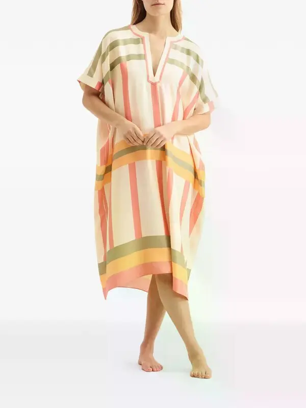 ERES Ice Striped V-neck Beach Dress