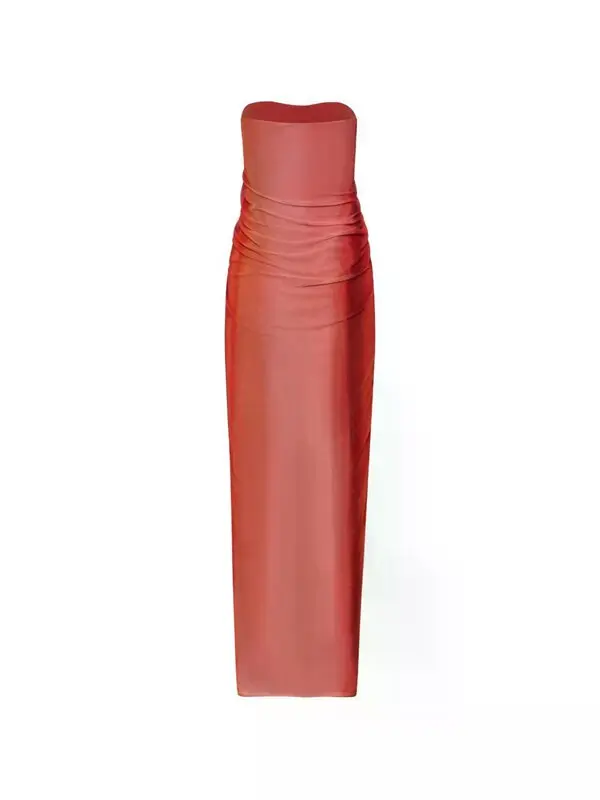 BAOBAB Cascading Slit Maxi Dress - Red