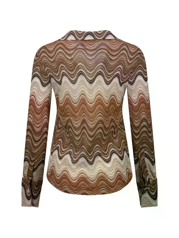 MC2 SAINT BARTH Zigzag-knit Long-sleeve Shirt