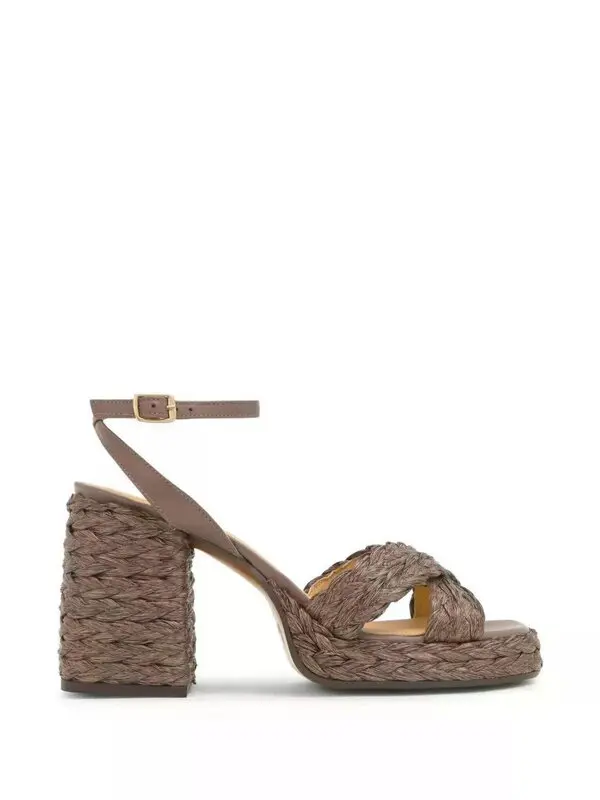 CastaÑer Valerietta Braided Platform Sandals - Brown