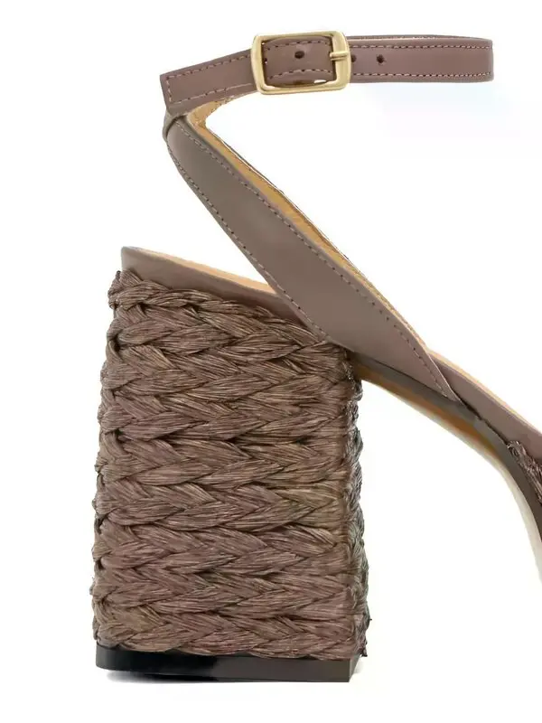 CastaÑer Valerietta Braided Platform Sandals - Brown