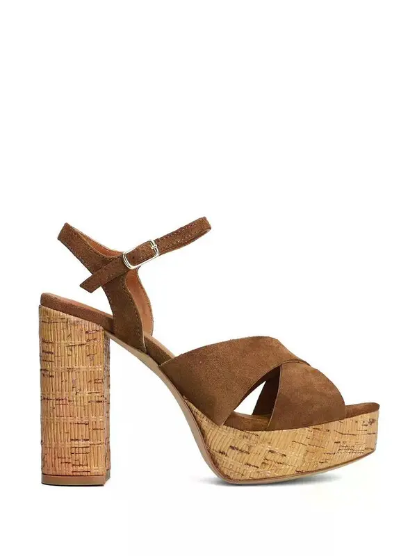 L'ARIANNA L. Arianna Crossover-strap Platform High Heel Sandals