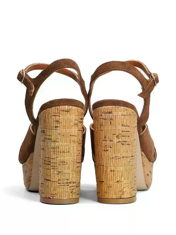 L'ARIANNA L. Arianna Crossover-strap Platform High Heel Sandals