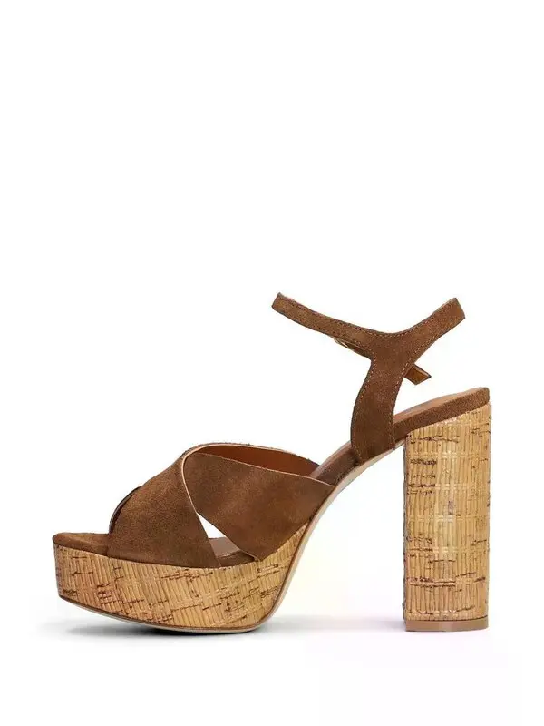 L'ARIANNA L. Arianna Crossover-strap Platform High Heel Sandals