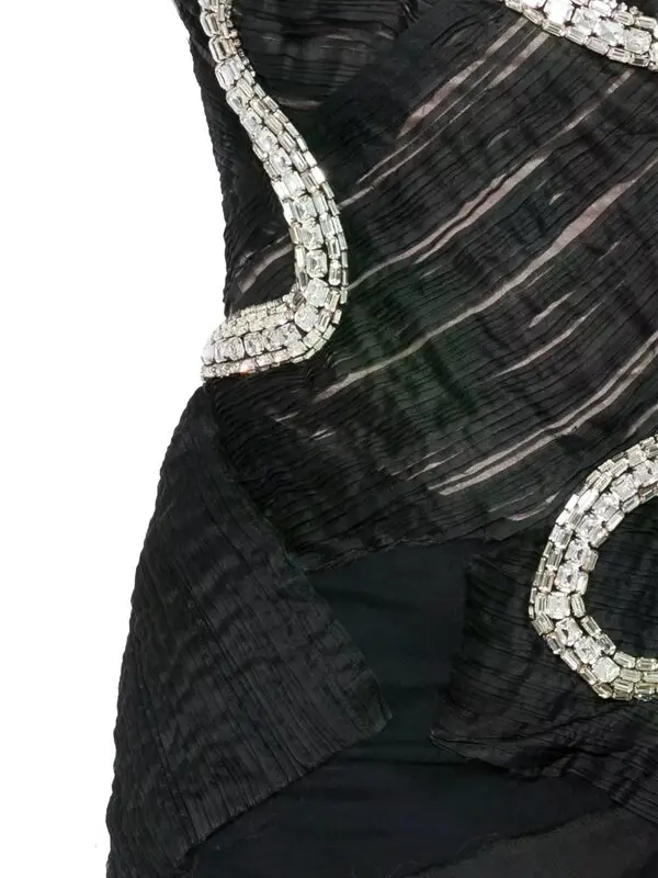 Gucci 2004 Crystal-snake Strapless Dress
