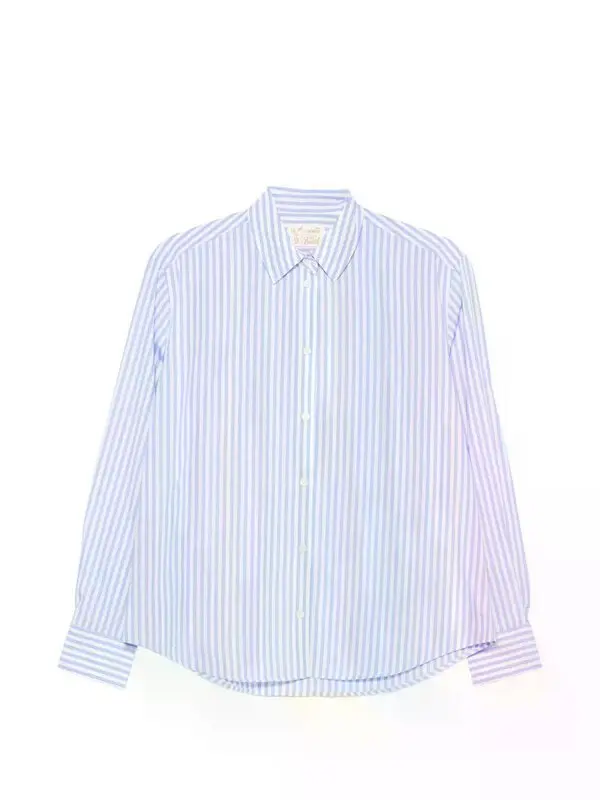 MC2 SAINT BARTH Striped Shirt - Blue