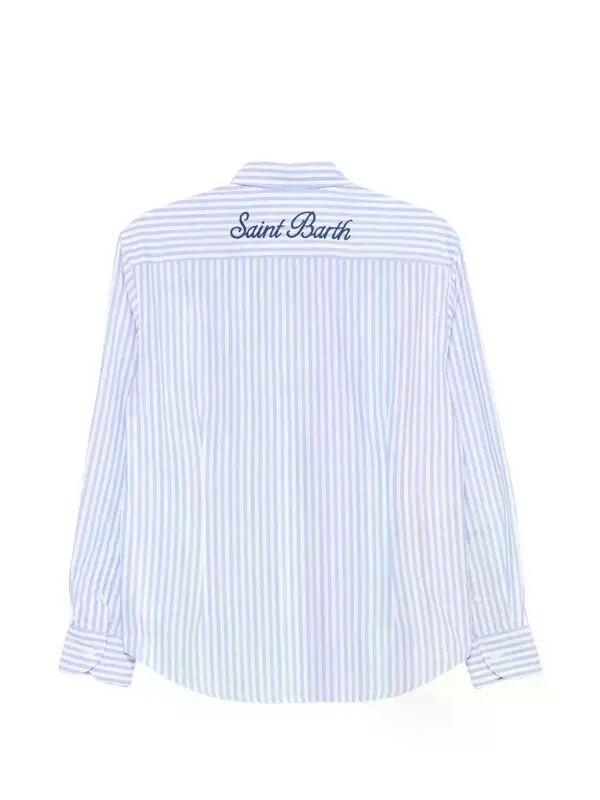 MC2 SAINT BARTH Striped Shirt - Blue