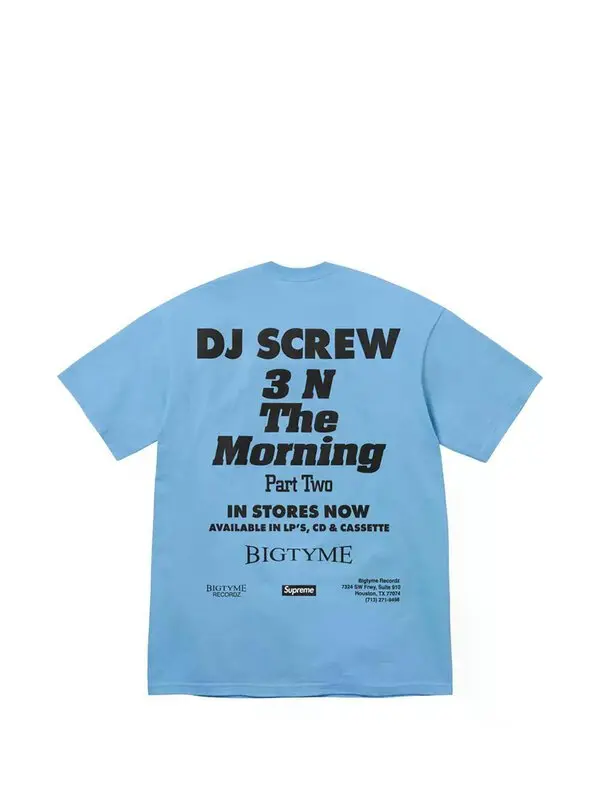 Supreme X Dj Screw Suc Print-detail T-shirt - Blue
