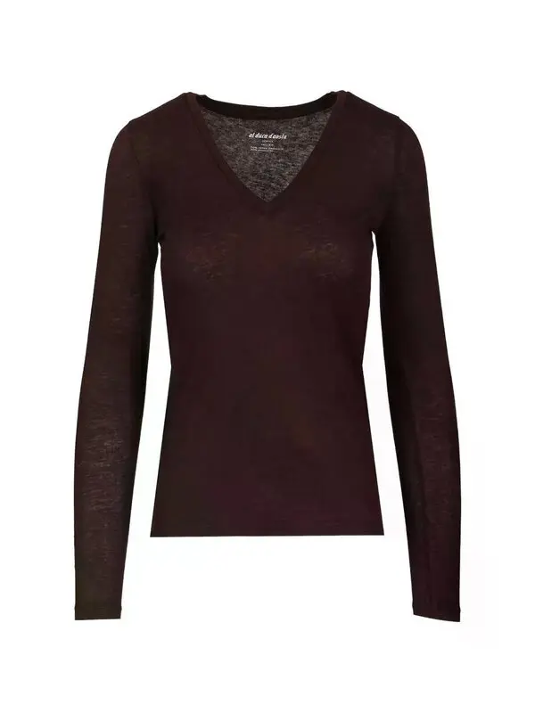 AL DUCA D’AOSTA 1902 Long Sleeve V-neck T-shirt