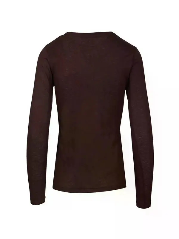 AL DUCA D’AOSTA 1902 Long Sleeve V-neck T-shirt