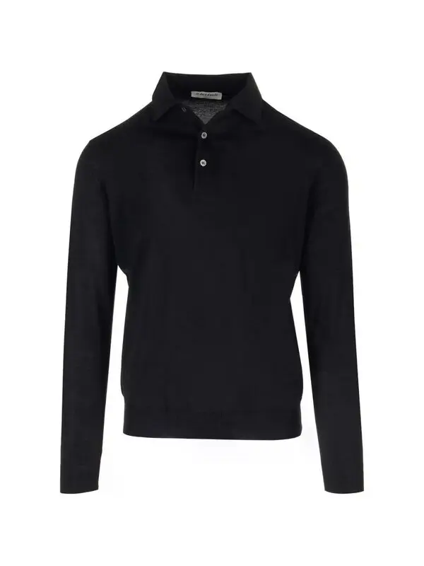 AL DUCA D’AOSTA 1902 Long-sleeve Knitted Polo Shirt