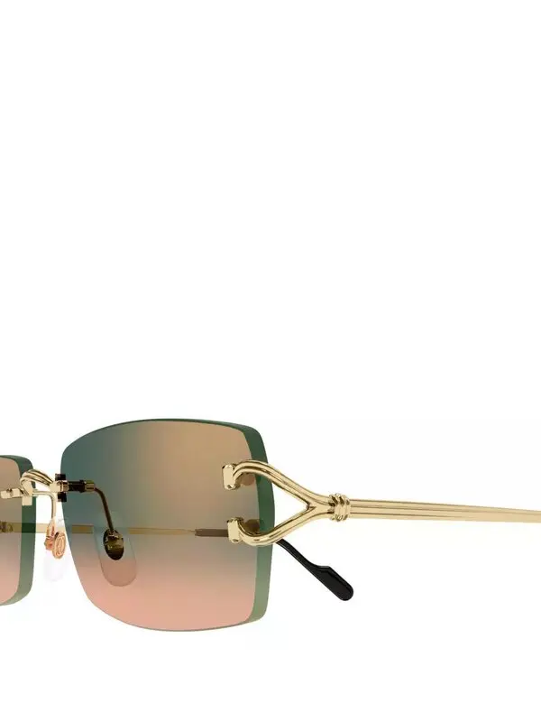 Cartier Décor C Rimless Sunglasses - Gold