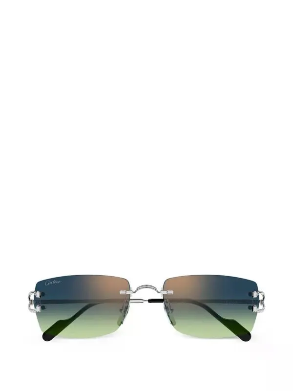 Cartier C Décor Rimless Sunglasses - Silver