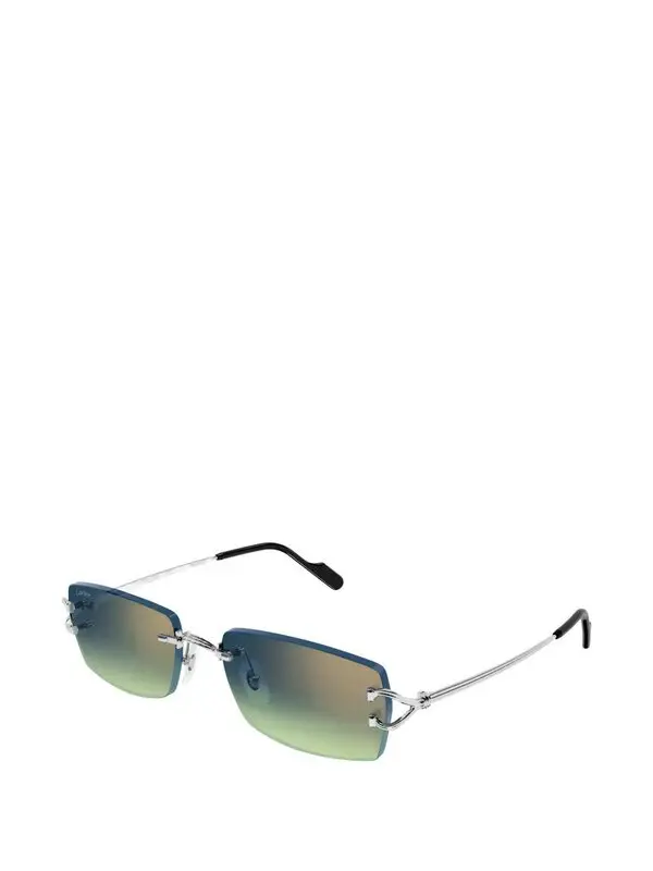 Cartier C Décor Rimless Sunglasses - Silver