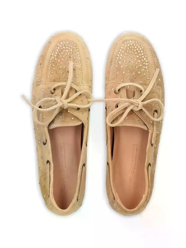 KENNEL&SCHMENGER Embellished Lace-up Loafers - Neutrals