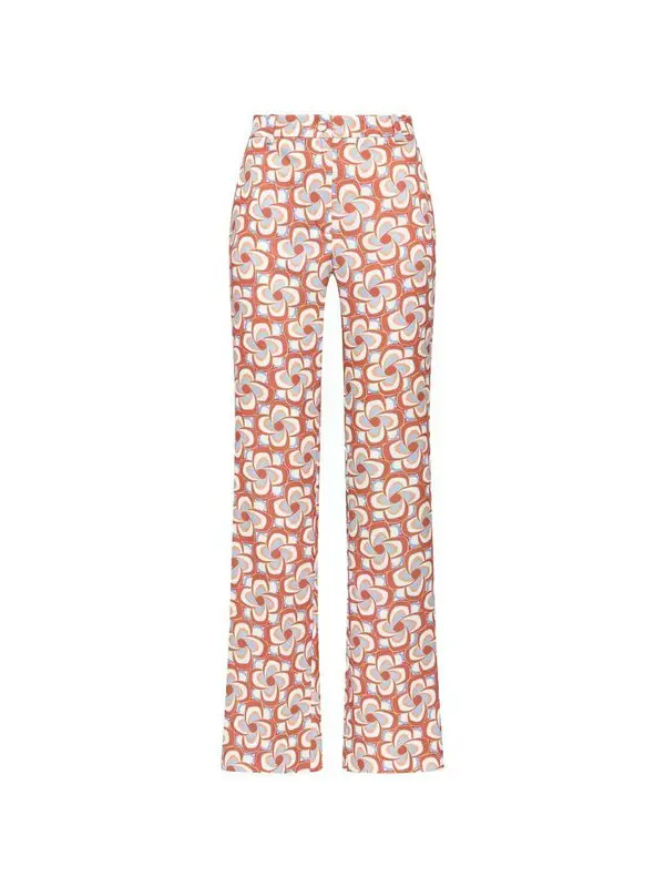 Malìparmi Mouliné Cady Floral-print Trousers