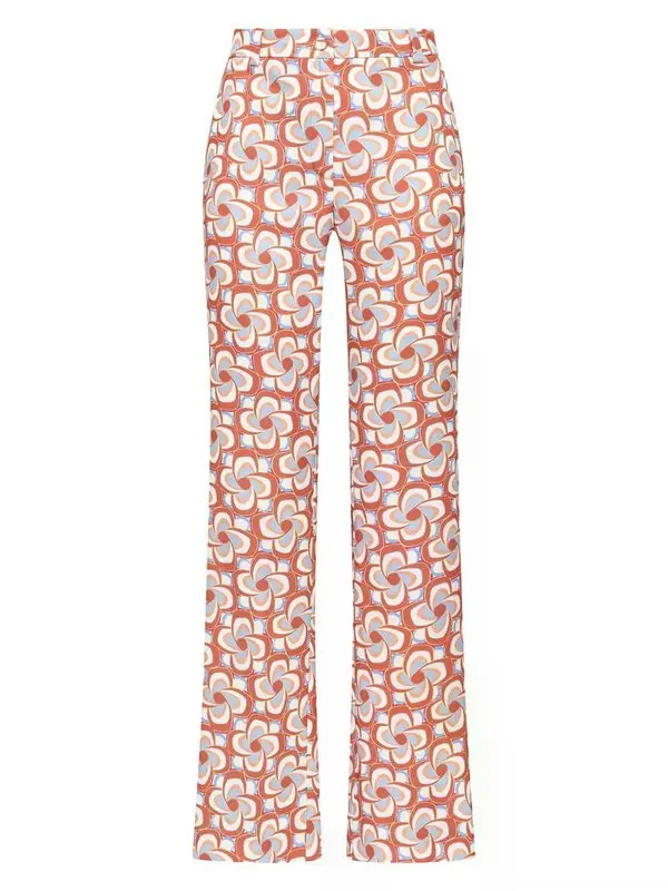 Malìparmi Mouliné Cady Floral-print Trousers
