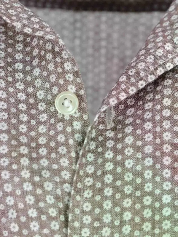 LUIGI BORRELLI Floral-print Shirt