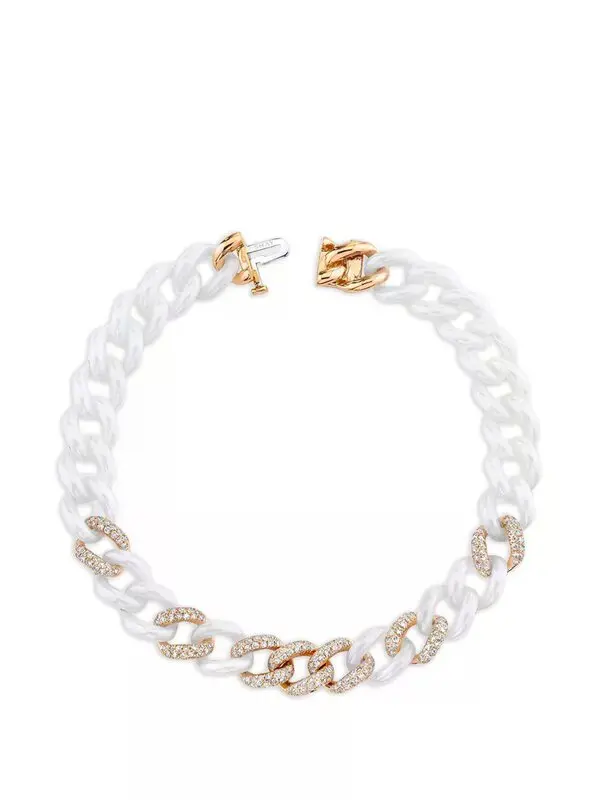 Shay Medium Diamond Cable-link Bracelet - Gold