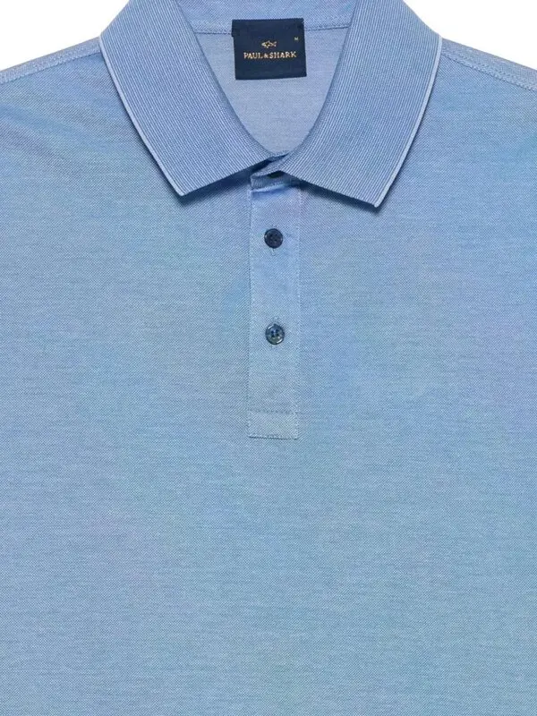 Paul & Shark Piqué Short-sleeve Polo Shirt - Blue