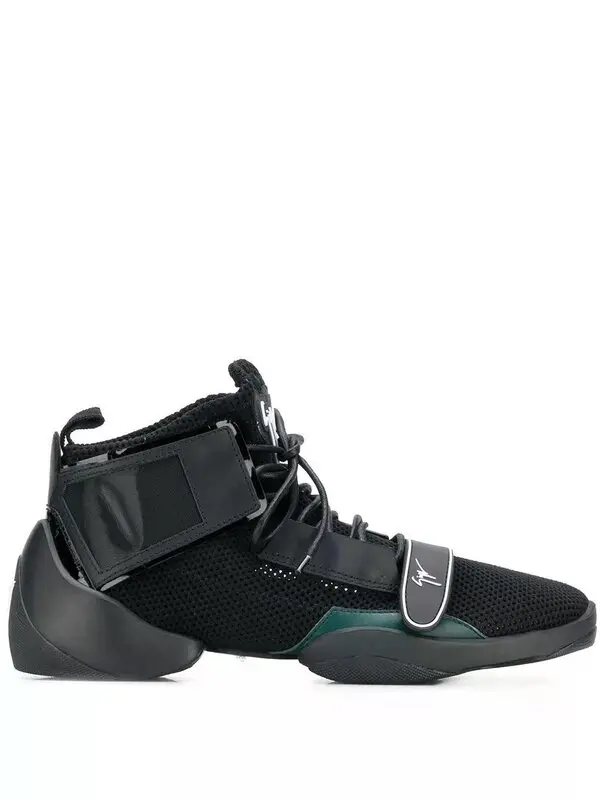 GIUSEPPE ZANOTTI Split Sole Logo Strap Sneakers