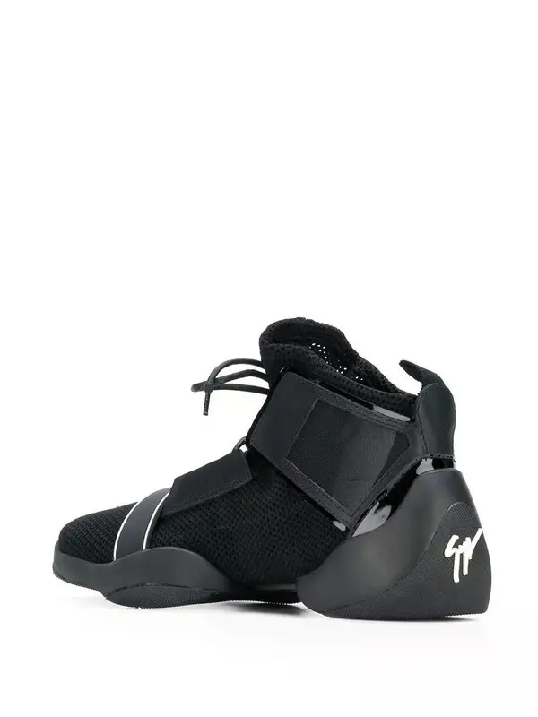 GIUSEPPE ZANOTTI Split Sole Logo Strap Sneakers