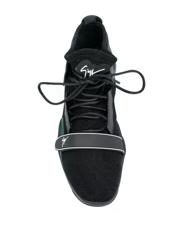 GIUSEPPE ZANOTTI Split Sole Logo Strap Sneakers