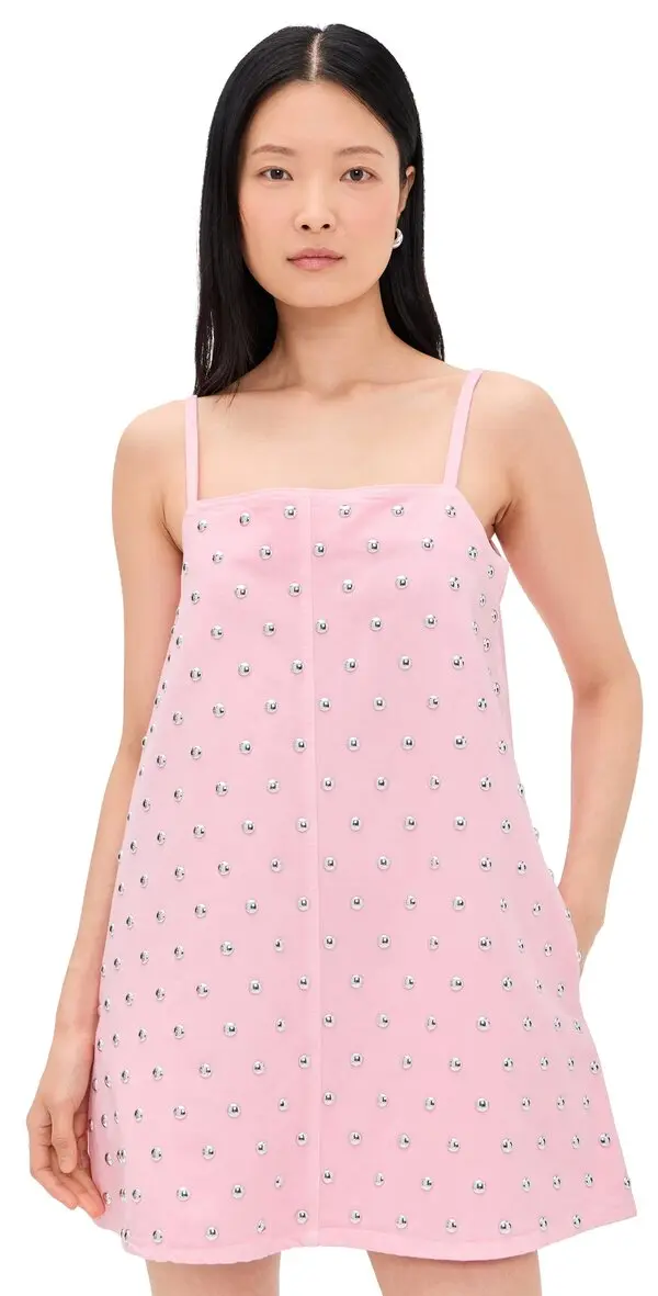 MSGM Studded Mini Dress - Pink