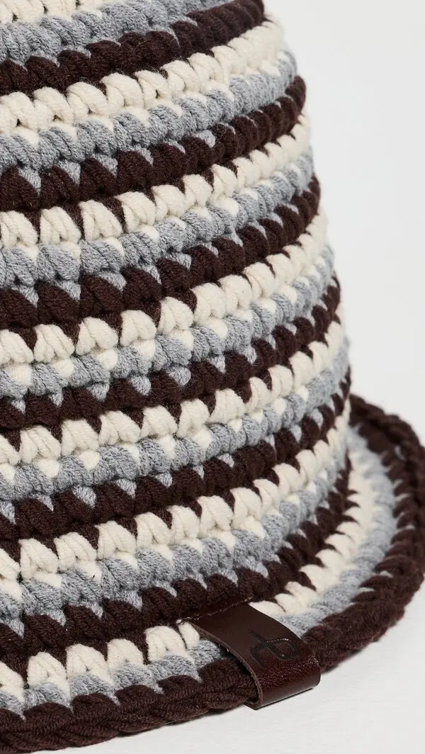 Rag & Bone Lou Knit Hat - Brown Multi