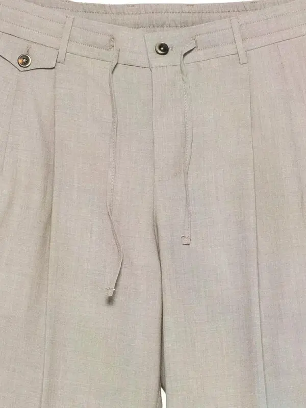 PT TORINO Pleated Drawstring-waist Trousers