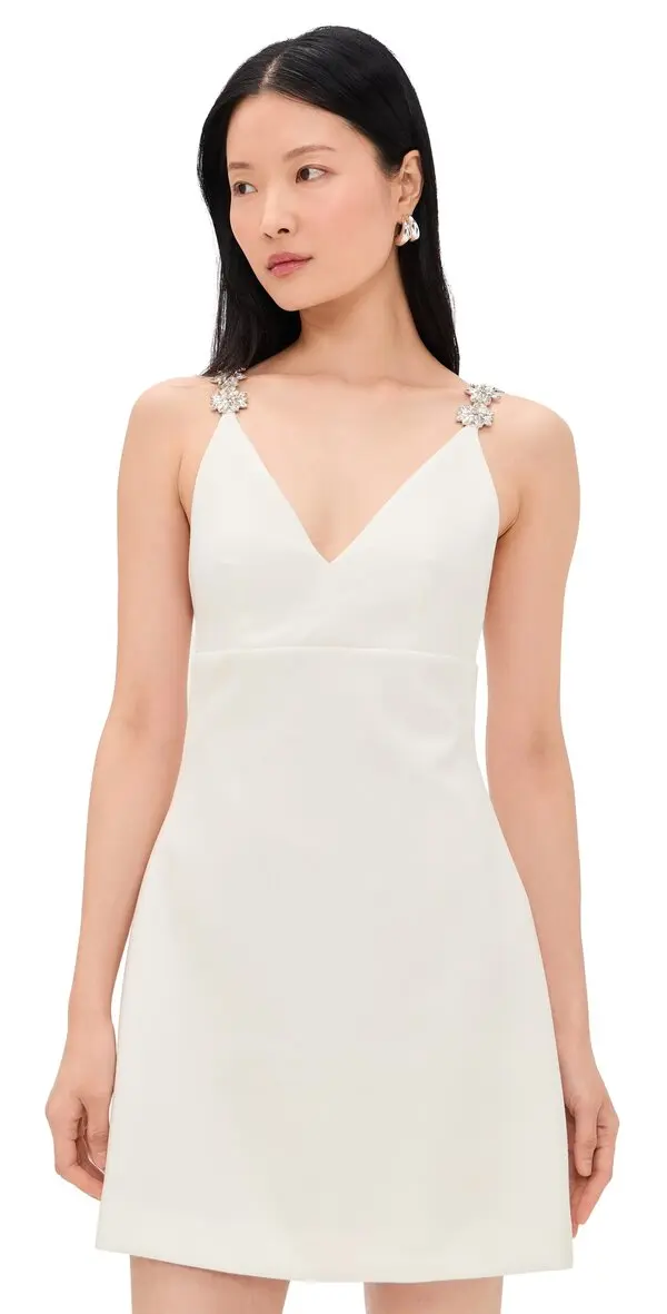 Cinq À Sept Mattison Dress With Crystal Embellishments