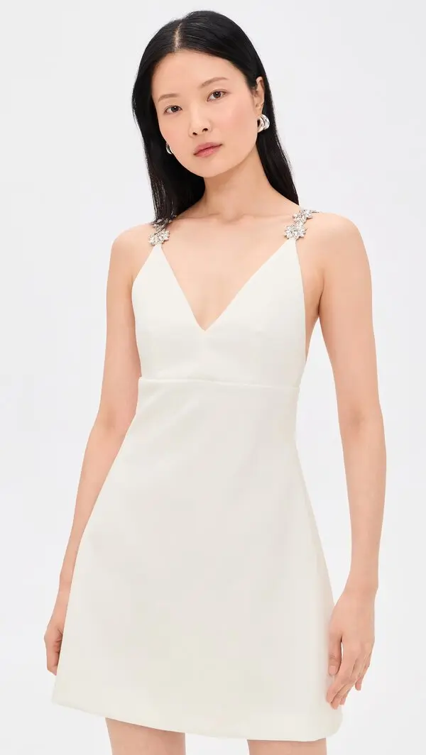 Cinq À Sept Mattison Dress With Crystal Embellishments