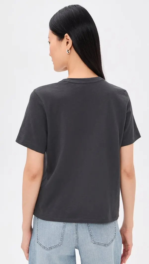 Faherty Brand Sunwashed Essential Crewneck T-shirt - Washed Black
