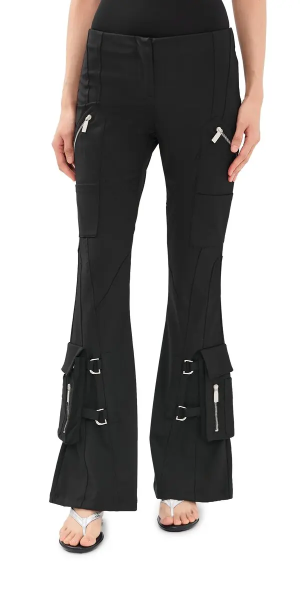 Off-White Wool Flare Pants
