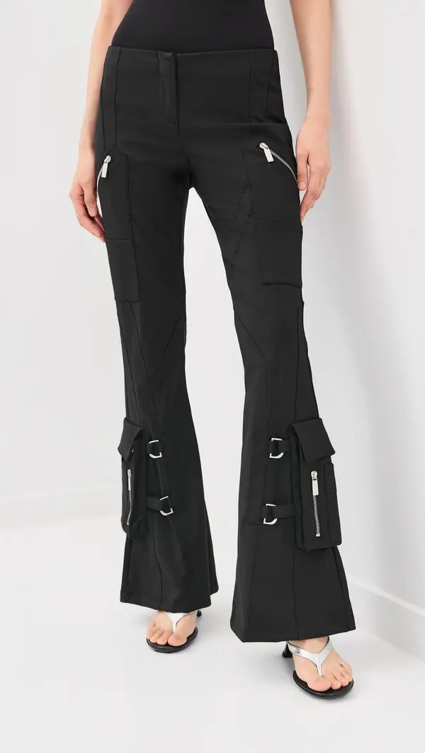 Off-White Wool Flare Pants