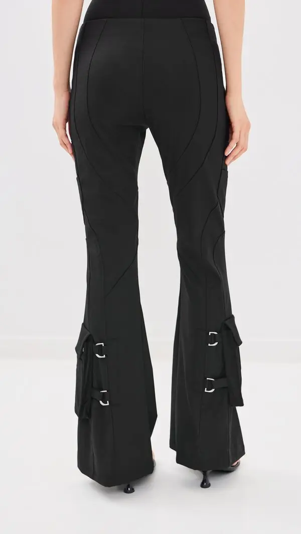 Off-White Wool Flare Pants