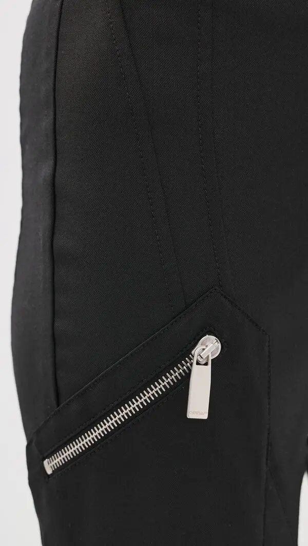 Off-White Wool Flare Pants