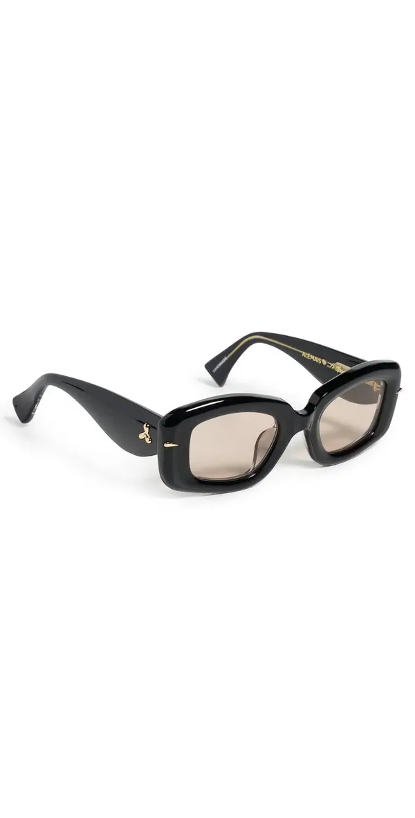 Le Specs X Alemais Celestina Sunglasses - Obsidian Black
