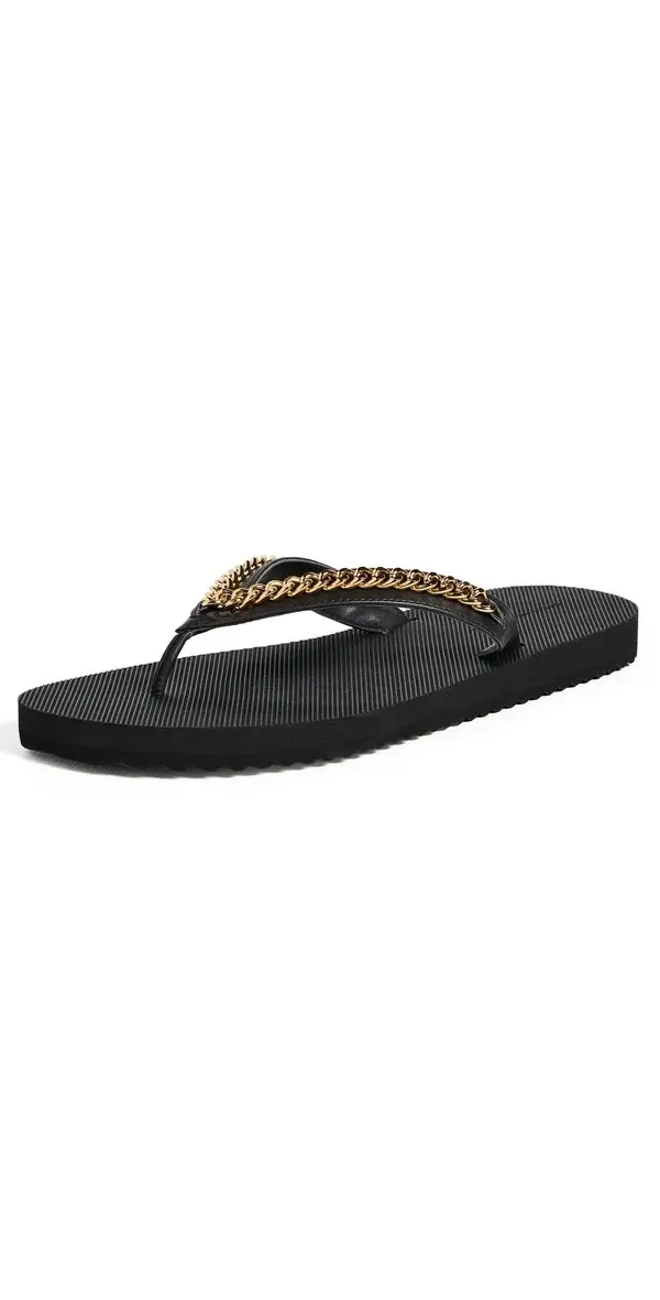 Stella McCartney Falabella Chain Flip Flops