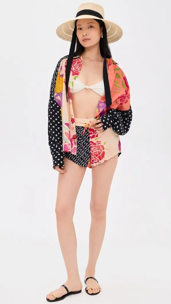 DONDE ESTEBAN Graphic Print Button-down Shirt
