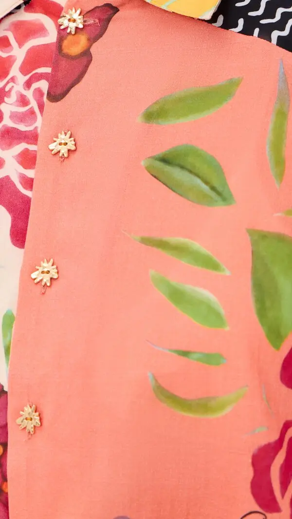 DONDE ESTEBAN Graphic Print Button-down Shirt