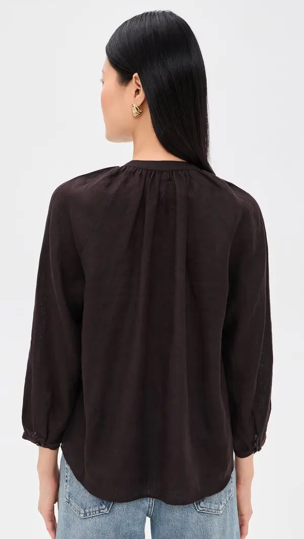 Citizens Of Humanity Paro Linen Blouse - Chocolate