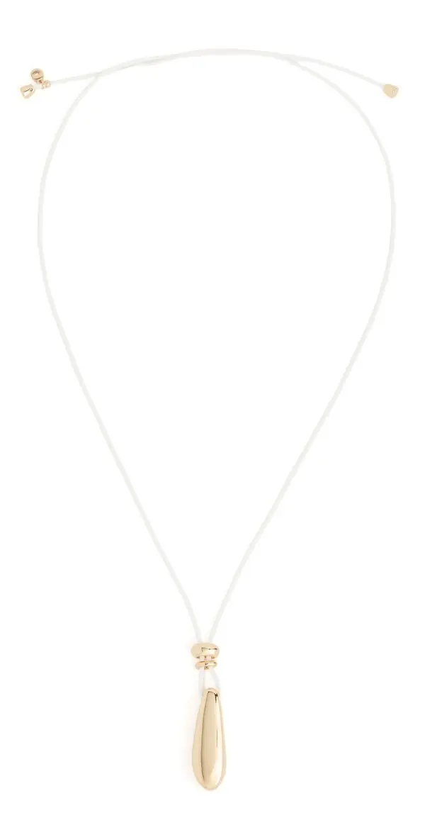 Ettika Pendant Corded Necklace - White