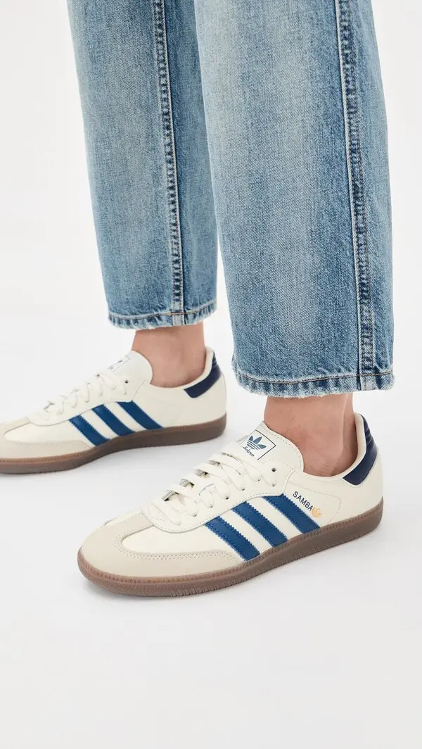 Adidas Samba Og Sneakers - Off White/petrol/night Indigo