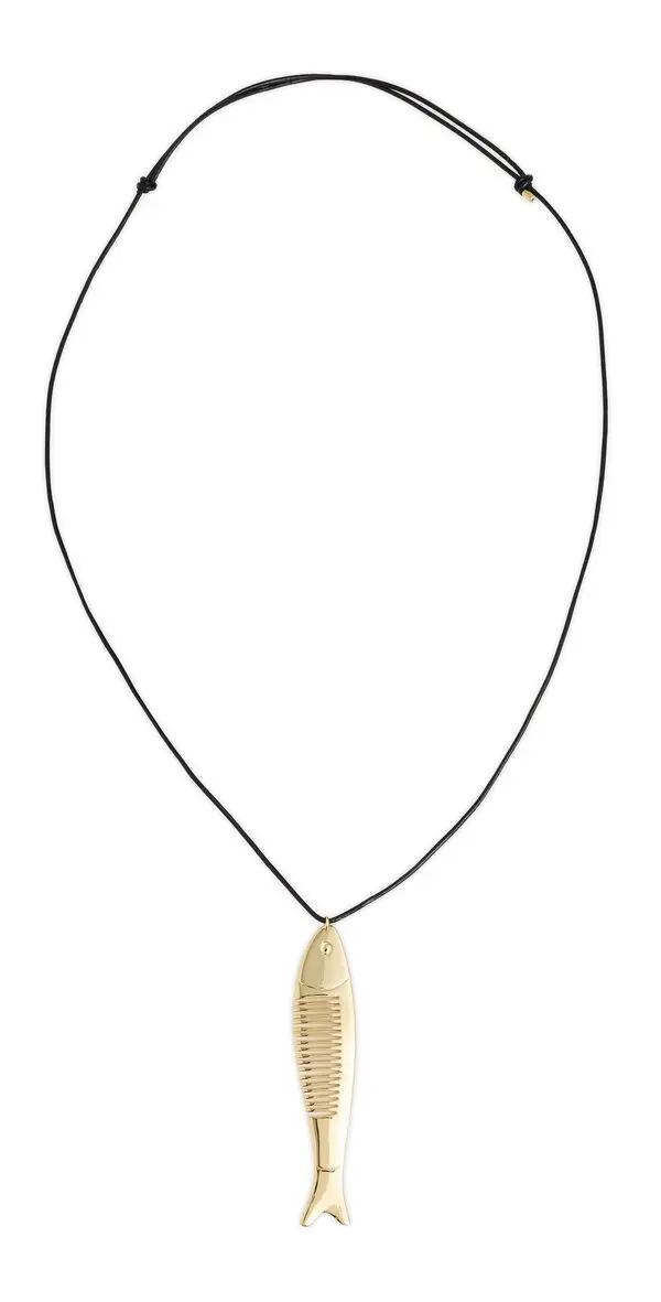 Madewell Sardine Comb Cord Necklace - Antique Gold