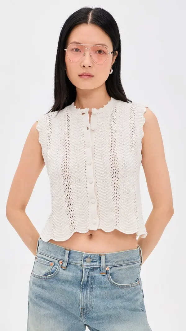 Madewell Kim Wavy Stitch Vest